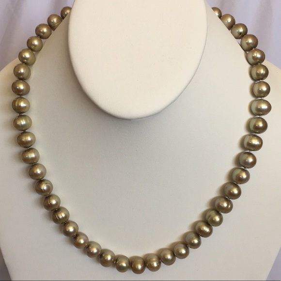 Jewelry | Cp Cultured Pearl Necklace 14k Gold Clasp | Poshmark